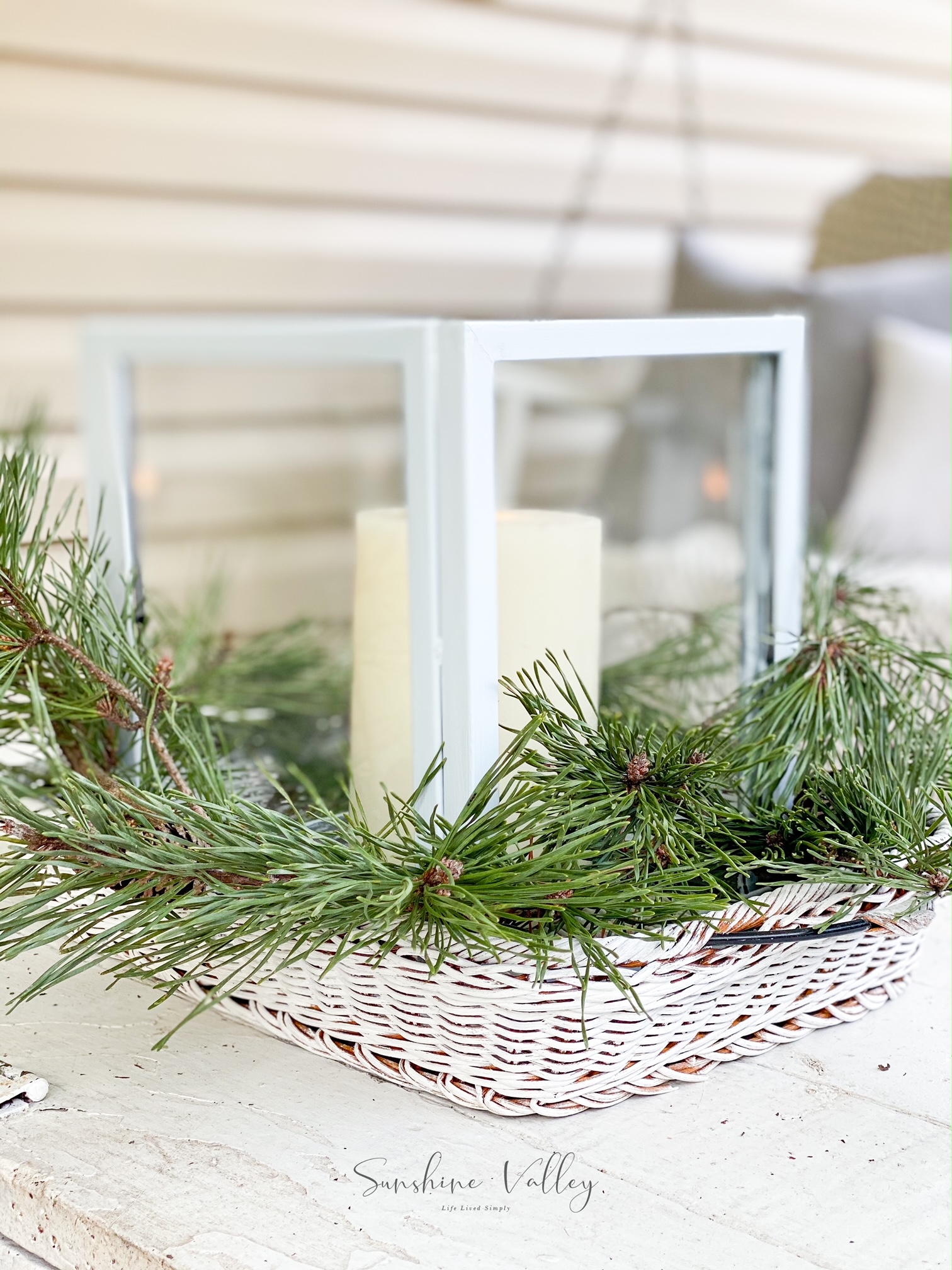 How to Make a Farmhouse Inspired DIY Lantern - Sunshine Valley