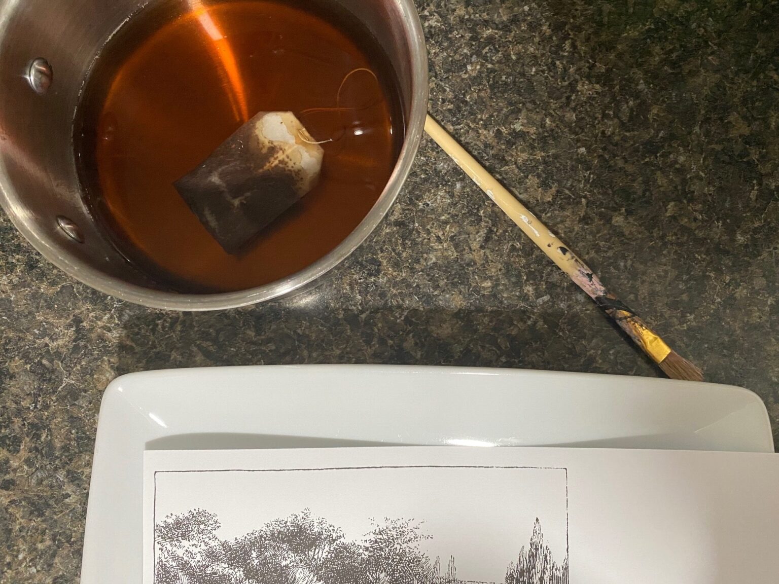 How to Tea Stain Paper + A FREE Printable - Sunshine Valley