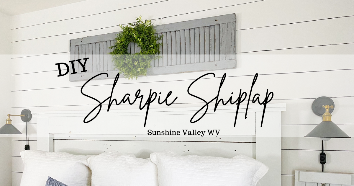A How to Guide To Easy, DIY Sharpie Shiplap - Sunshine Valley