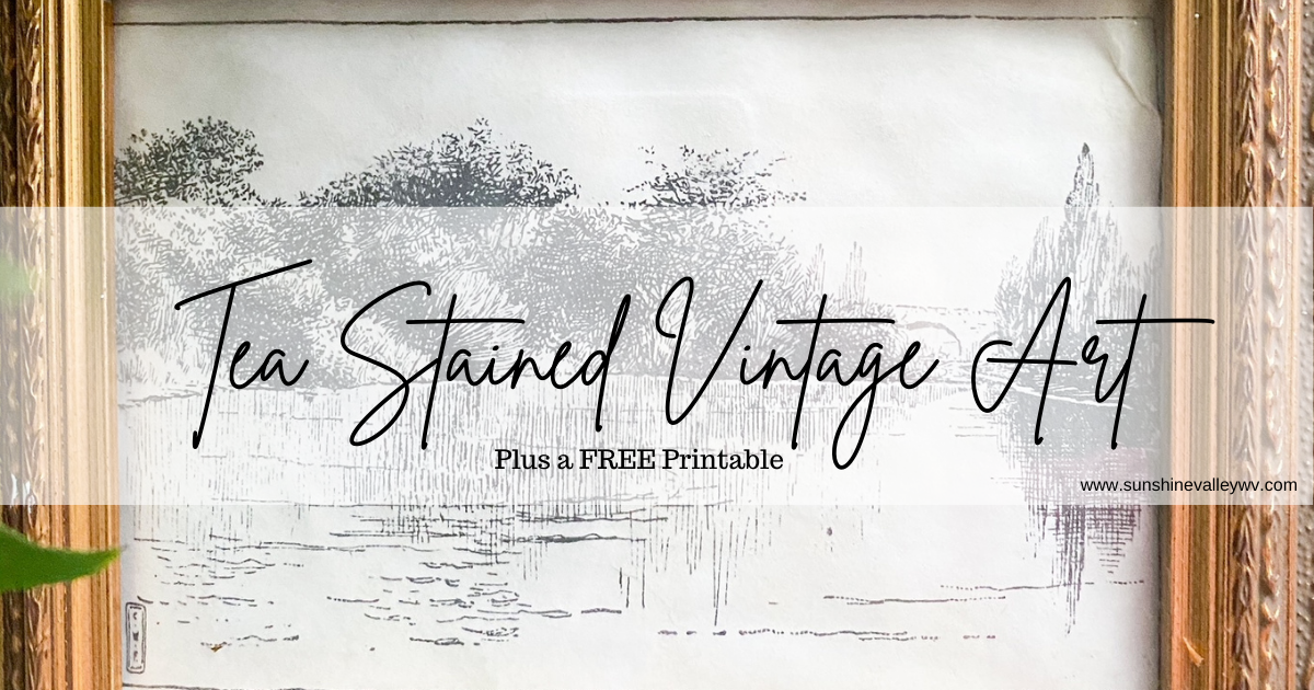 How to Tea Stain Paper + A FREE Printable - Sunshine Valley
