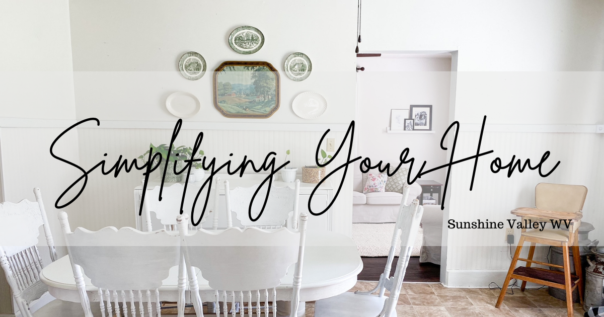 Simplifying Your Home + A Free Worksheet - Sunshine Valley