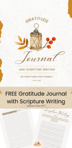 FREE Gratitude Journal with Scripture Writing - Sunshine Valley