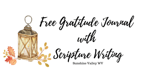 FREE Gratitude Journal with Scripture Writing - Sunshine Valley