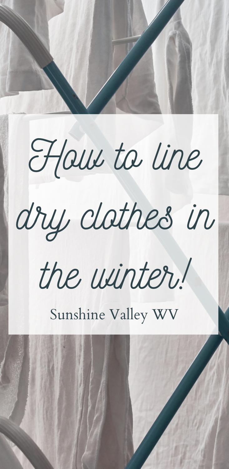 My Simple Solution for Line Drying Clothes in the Winter - Sunshine Valley