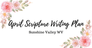 Contentment through Christ: April Scripture Writing Plan - Sunshine Valley