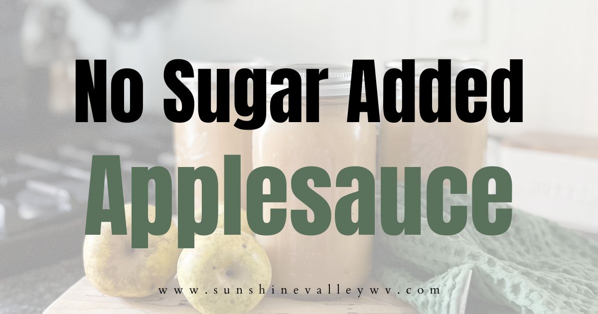 How to Make and Can No Sugar Added Applesauce