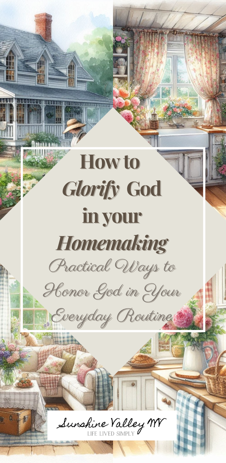 8 Ways to Glorify God in Homemaking - Sunshine Valley