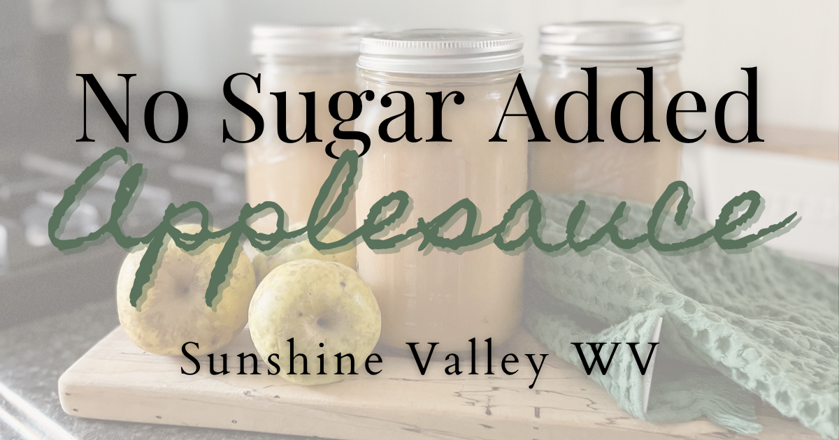 How to Make and Can No Sugar Added Applesauce
