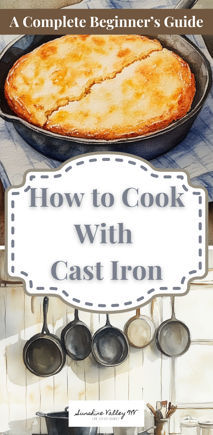 How to Cook with Cast Iron: A Simple Beginner's Guide - Sunshine Valley