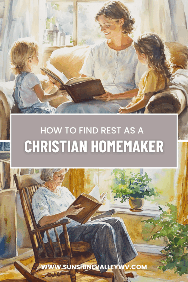 Simple Ways for Finding Rest as a Christian Homemaker - Sunshine Valley